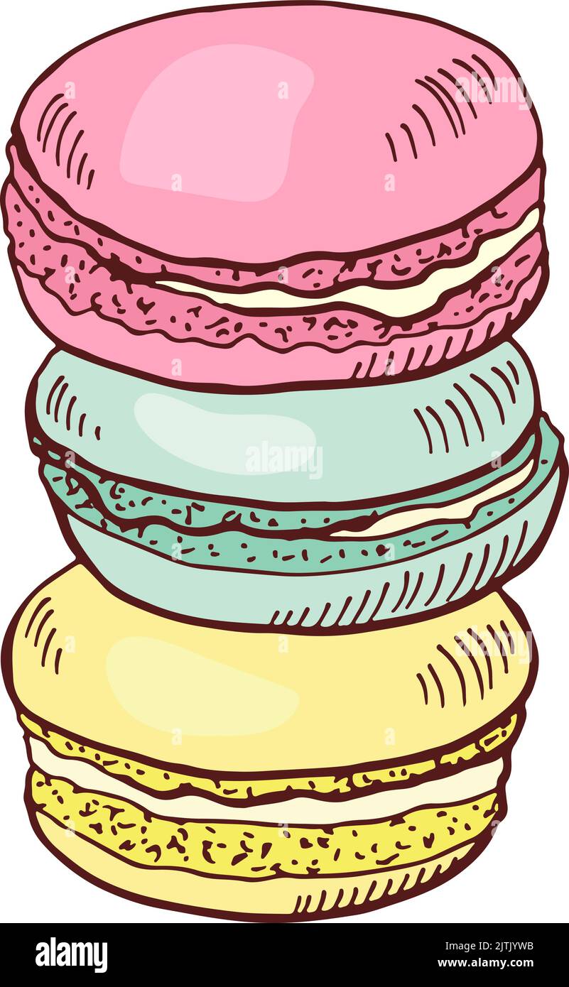 Almond pastry Stock Vector Images - Alamy