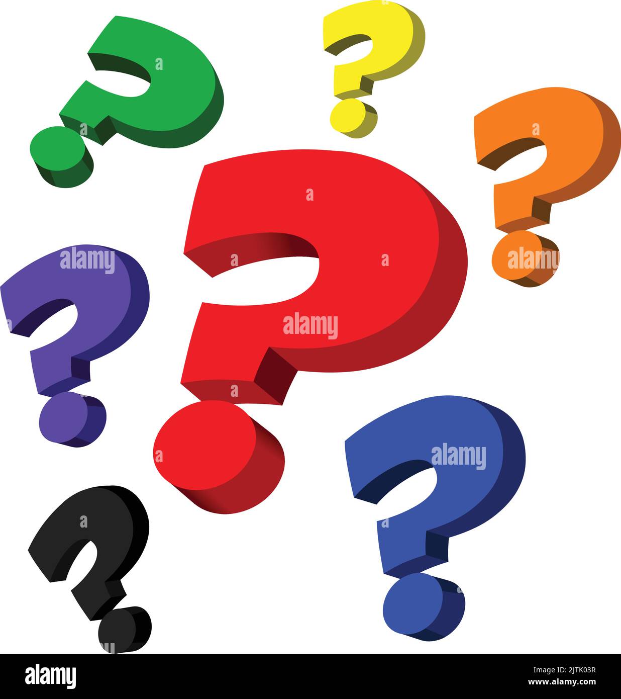A Design Of Colorful Question Marks Symbols On White Background Stock A Design Of Colorful Question Marks Symbols On White Background Stock