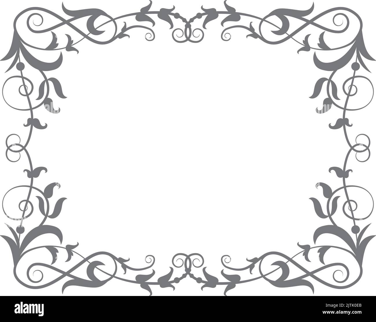 Filigree frame. Decorative floral motif. Vintage border Stock Vector ... Filigree frame. Decorative floral motif. Vintage border Stock Vector ...
