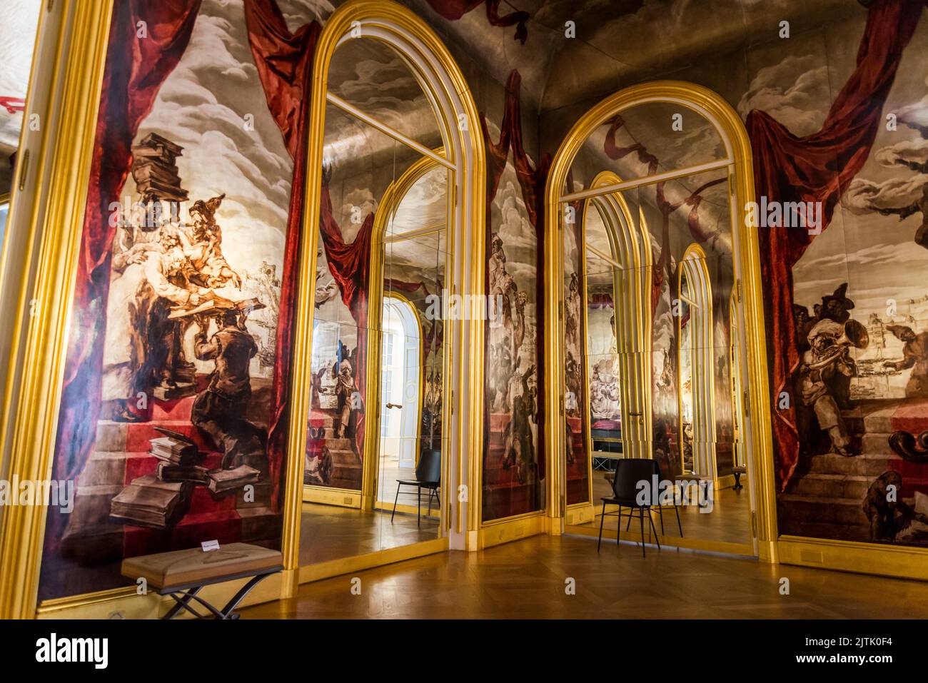 The ballroom of the Hotel Wendel, Carnavalet Museum, a museum dedicated ...