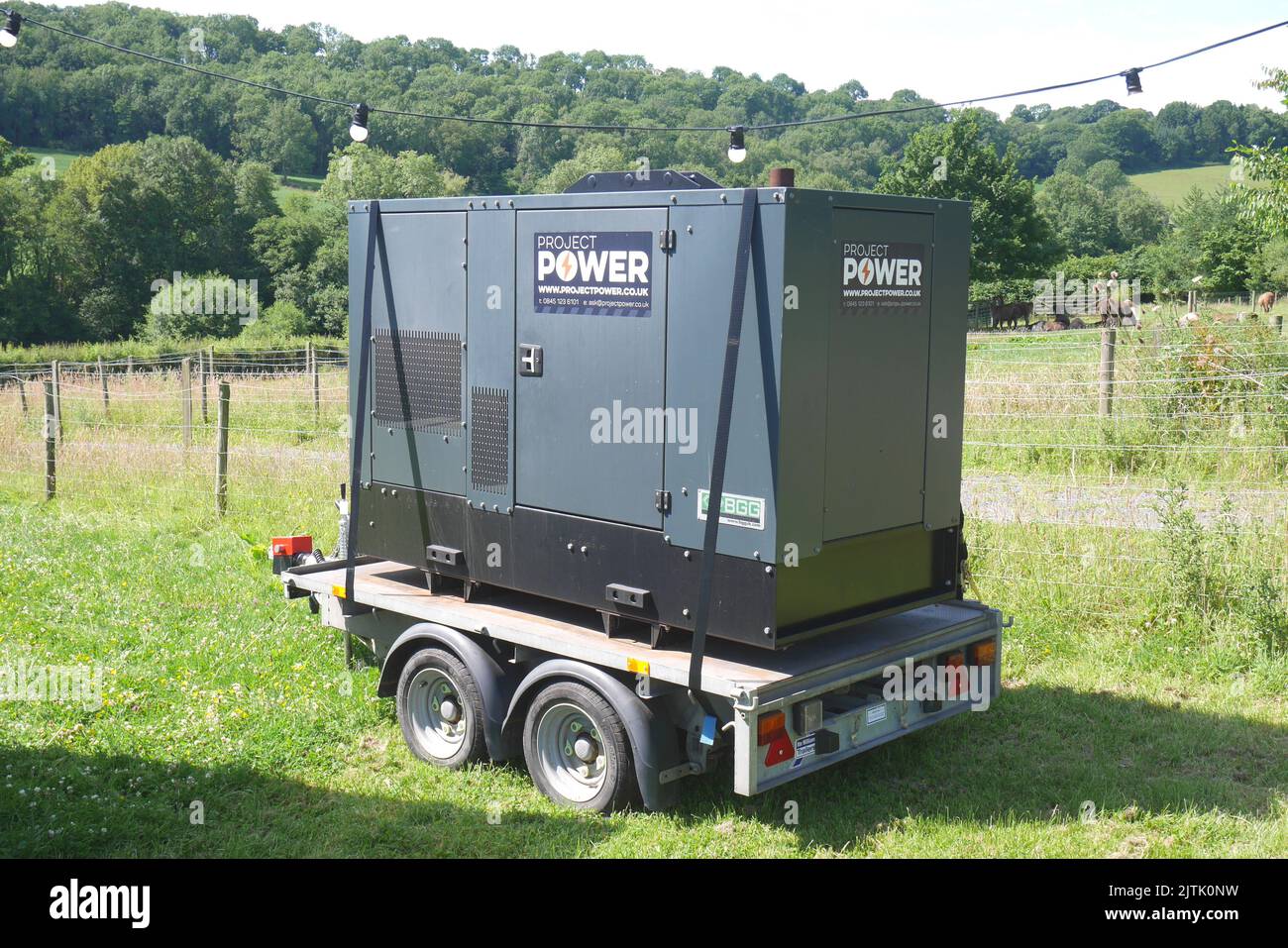 Project power portable diesel electricity generator on a trailer ...