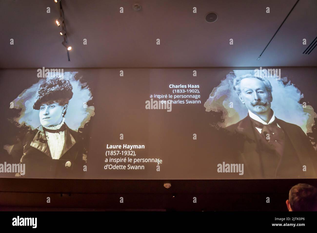 Photographs in the room of Marcel Proust, with his original furniture ...