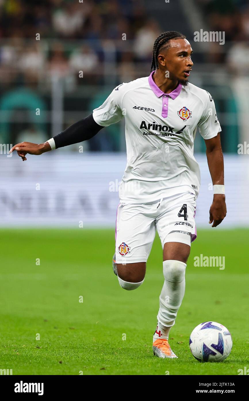 Emanuel Aiwu of US Cremonese in action during the Serie A 2022/23 ...