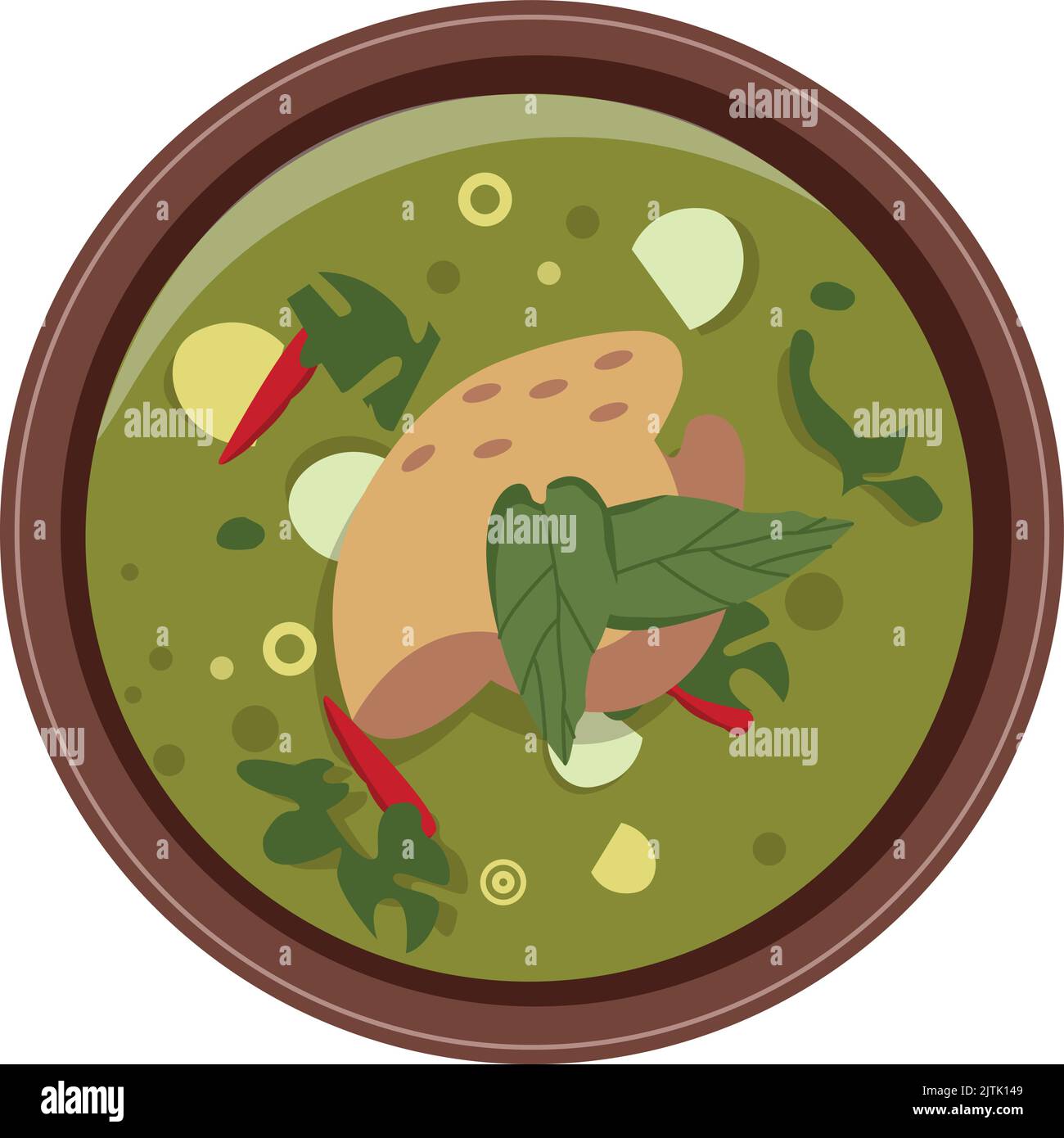 Top view chicken pork Stock Vector Images - Alamy