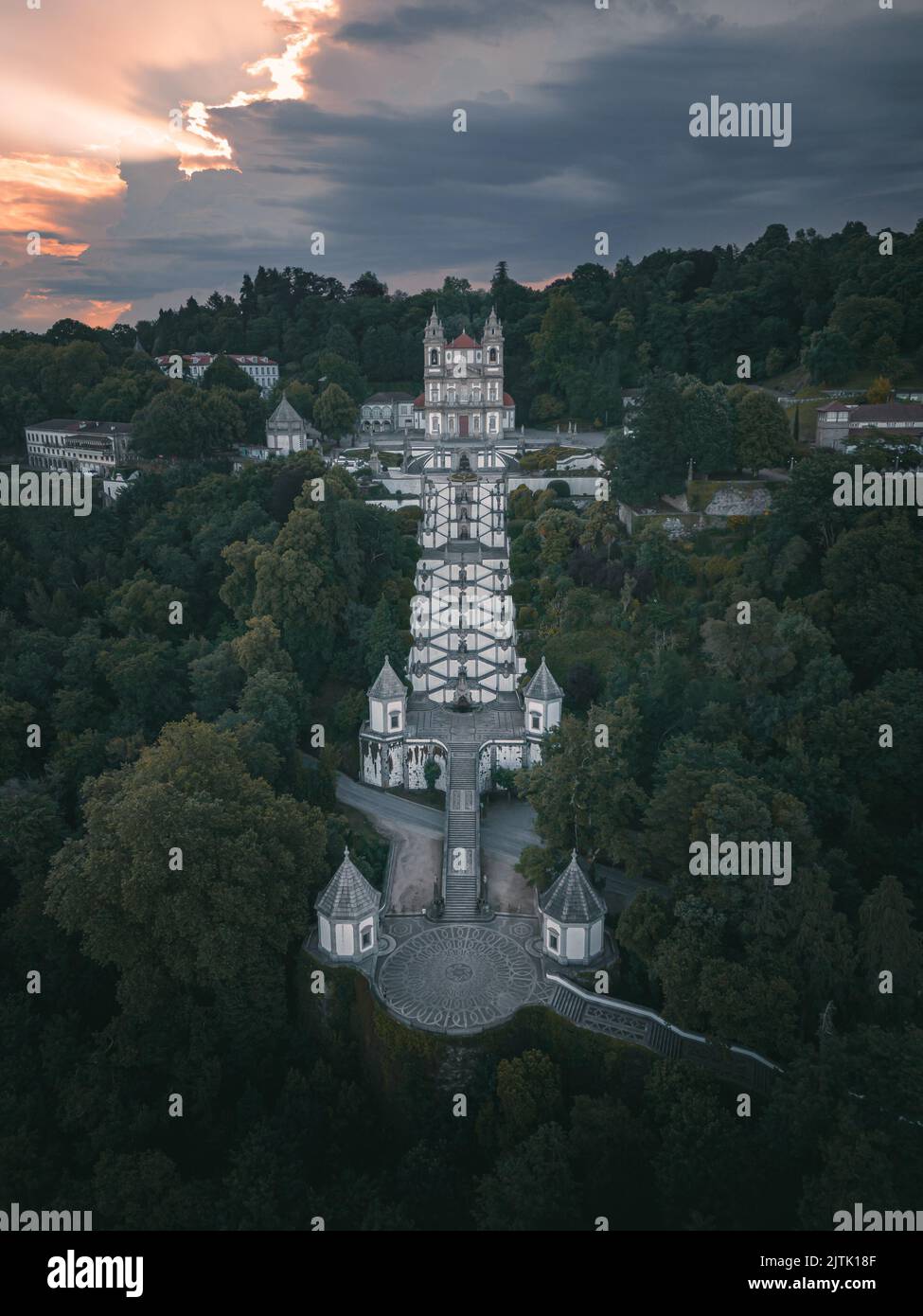 An aerial view of the Basilica of Bom Jesus Stock Photo - Alamy