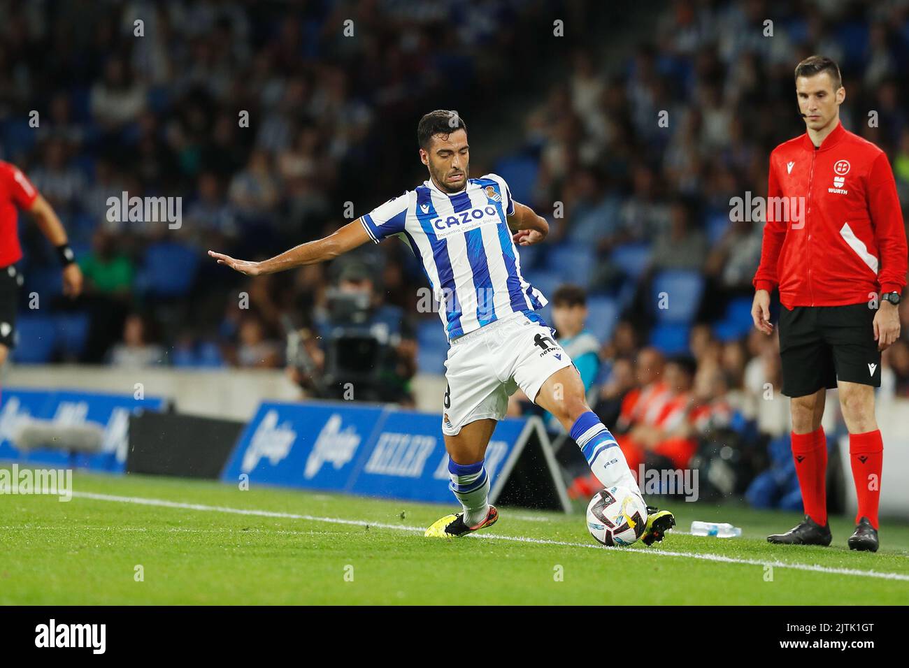 San Sebastian, Spain. 21st Aug, 2022. Mikel Merino (Sociedad) Football ...