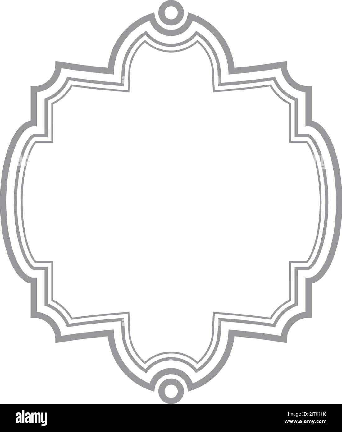 Vintage label frame. Decorative retro line border Stock Vector Image ...