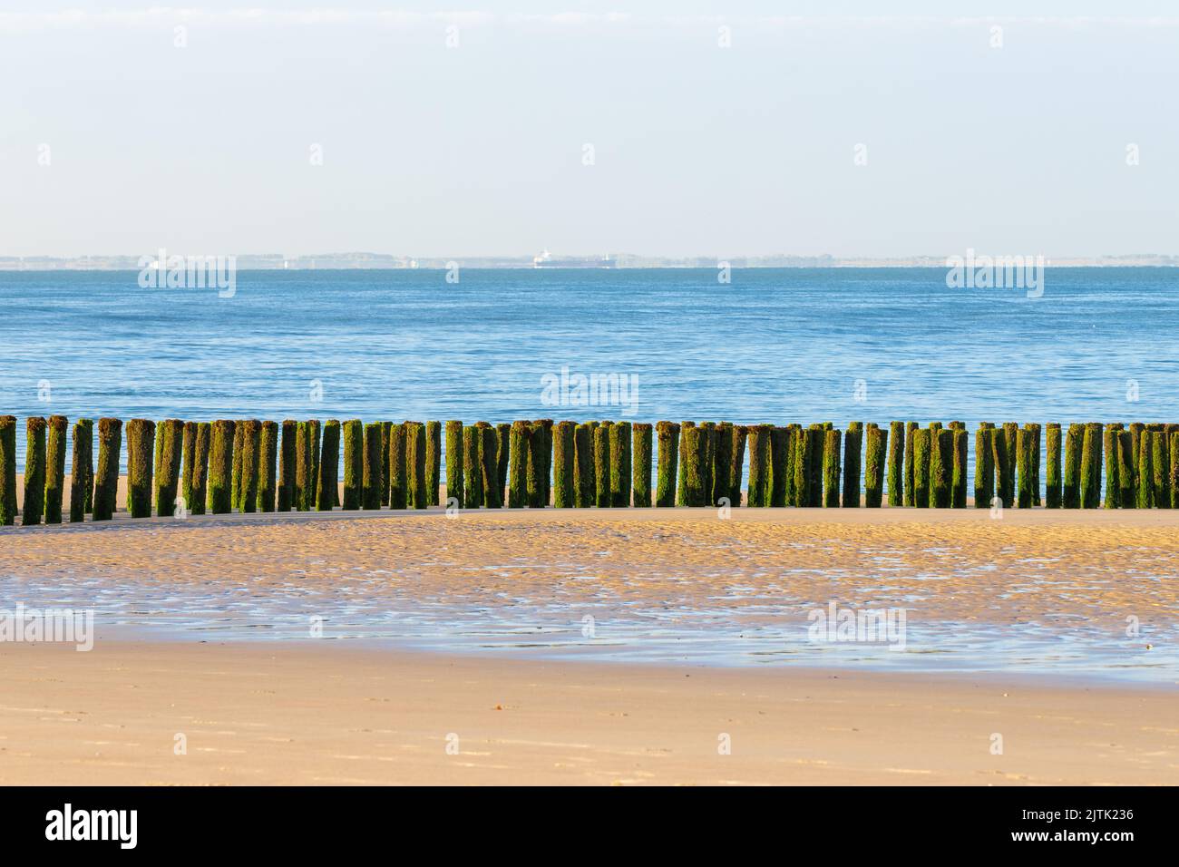Rocks on the zeeland coast of the netherlands hi-res stock photography ...