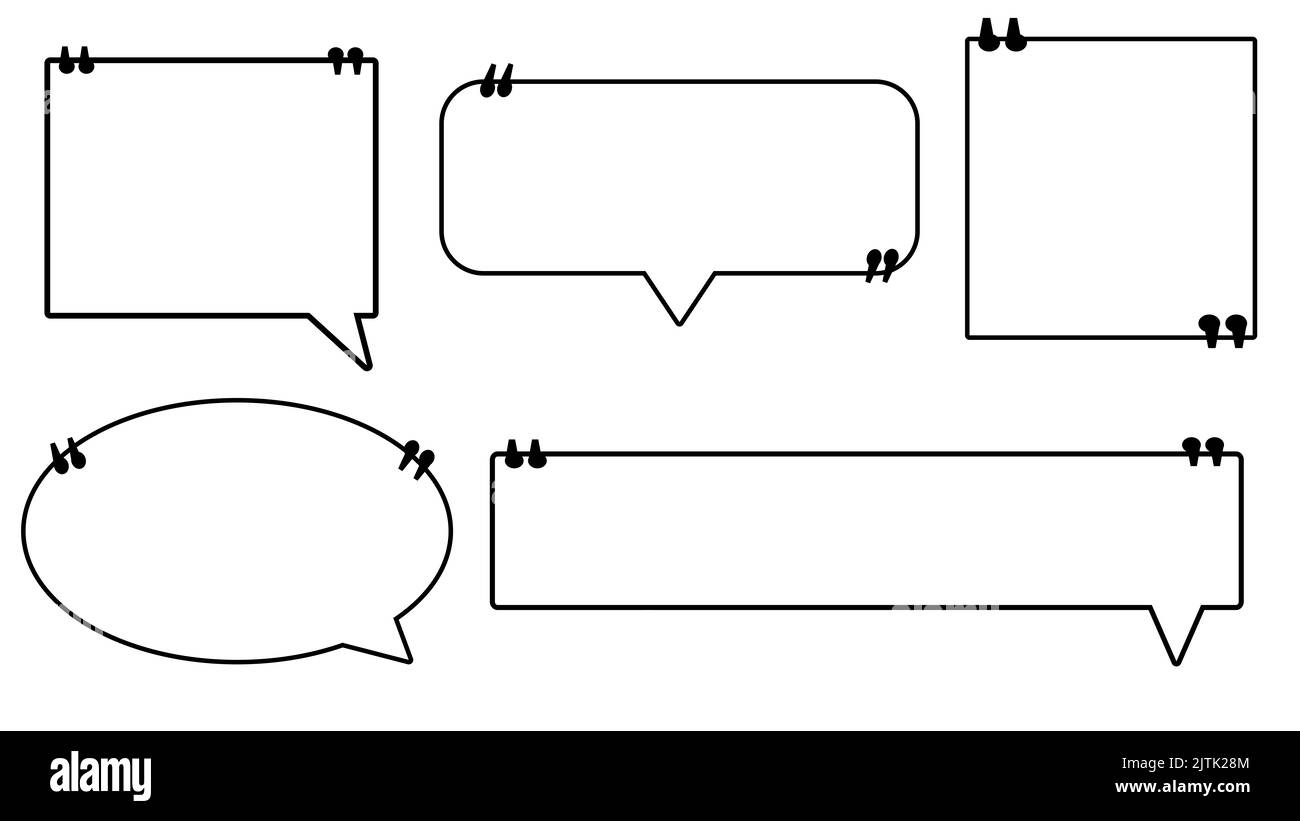 Blank text bubble Black and White Stock Photos & Images - Alamy