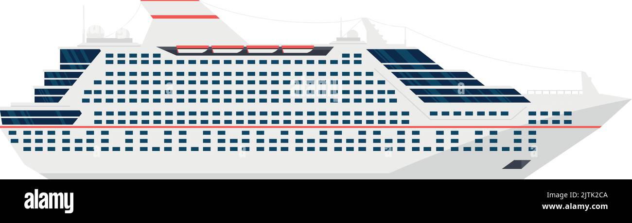 Ocean passenger travel ship. Cruiser color icon Stock Vector Image ...