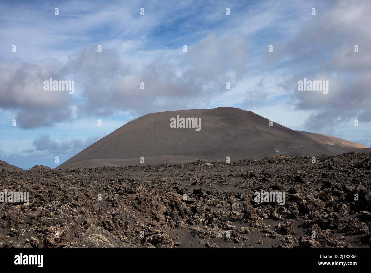 Area of a Timanfaya National Park, very important touristic place at ...