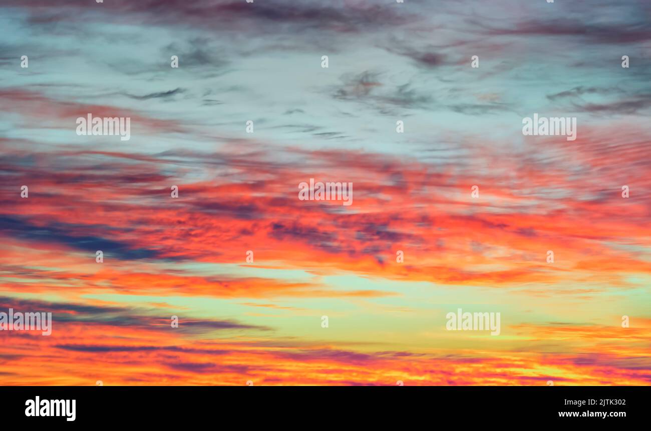 Digital red sky illustration hi-res stock photography and images - Alamy