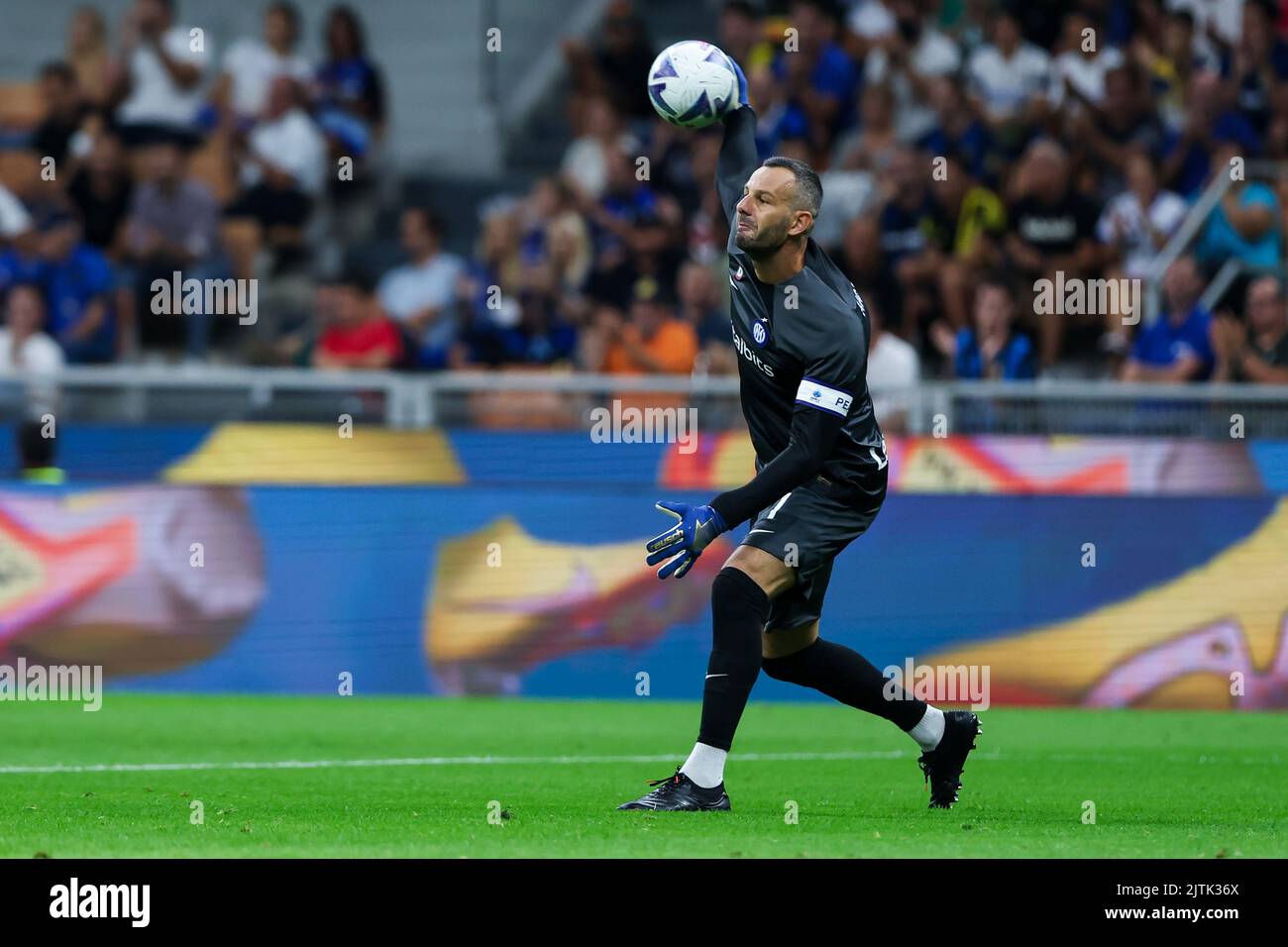 August 30, 2022, Milan, Italy: Samir Handanovic of FC Internazionale in ...