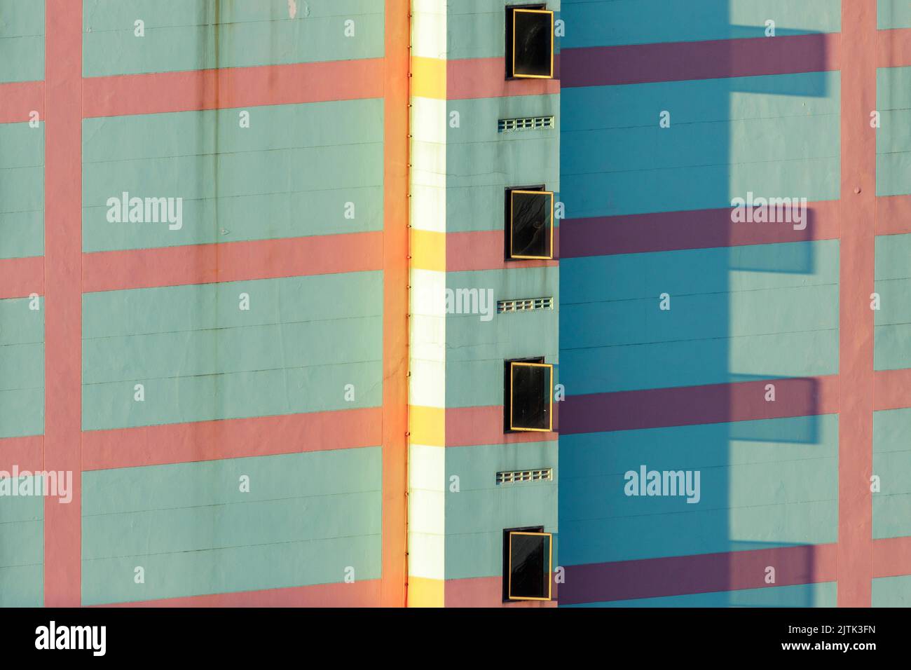 Minimal style of a building in a urban city with a modern texture ...