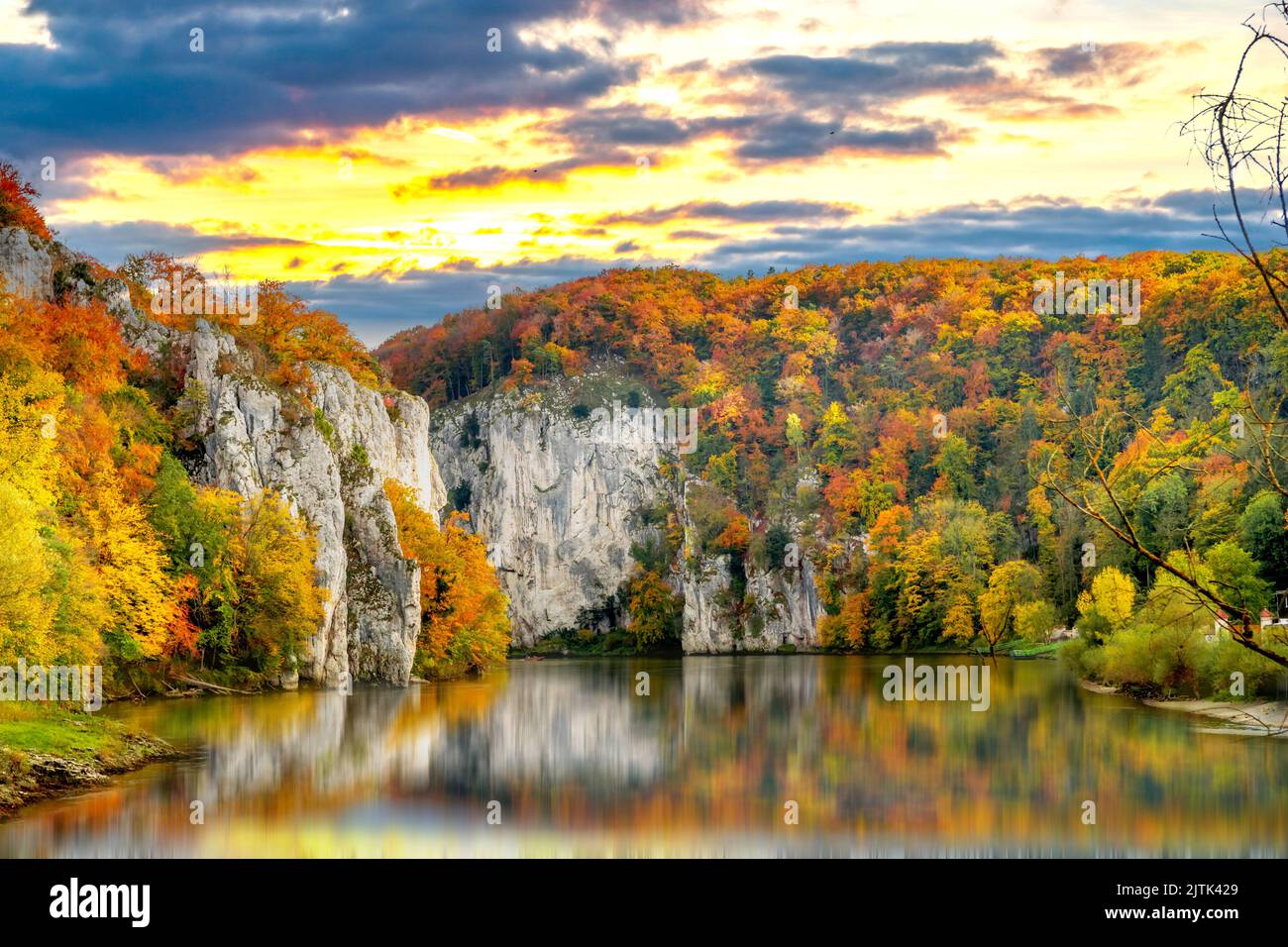 Monastery Weltenburg, Danube, Kelheim, Bavaria, germany Stock Photo - Alamy