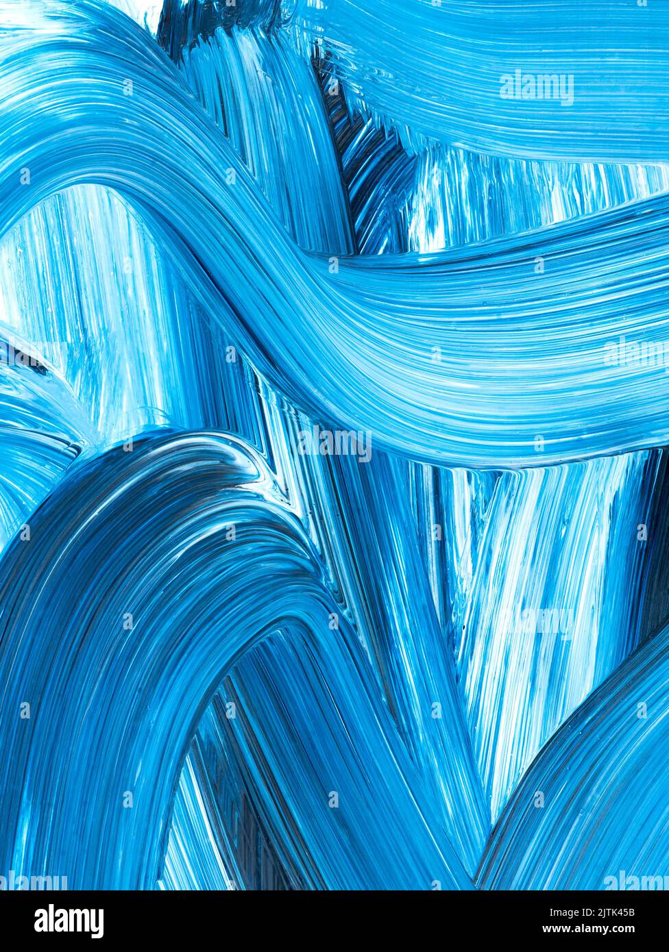 Blue art, creative abstract hand painted background, brush texture ...