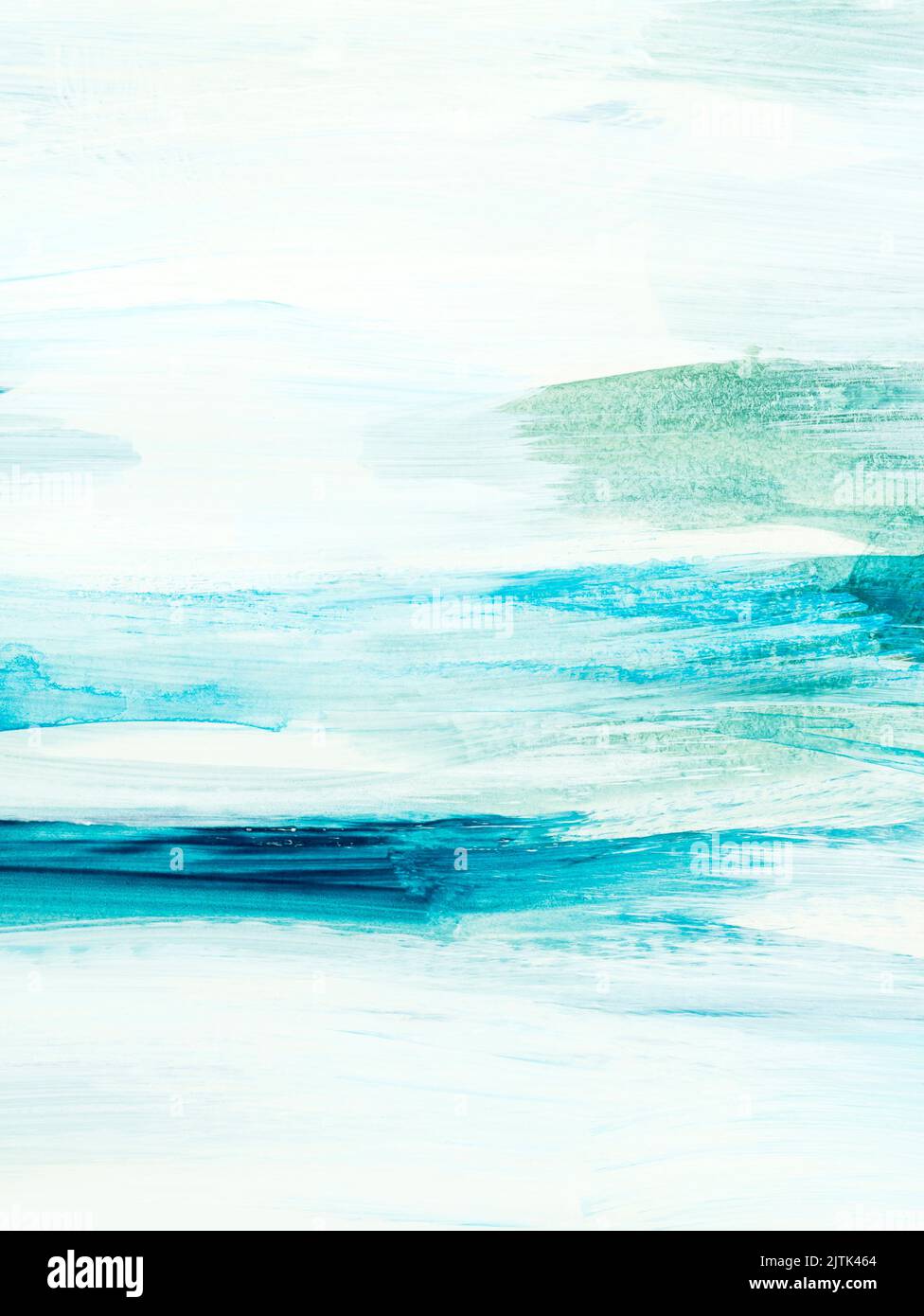 Abstract ocean landscape. Original painting. Hand drawn, impressionism ...