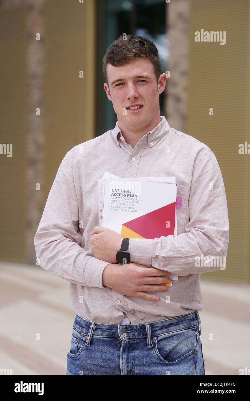 Rory Brown, who spent 11 years in the care system, attends the launch ...