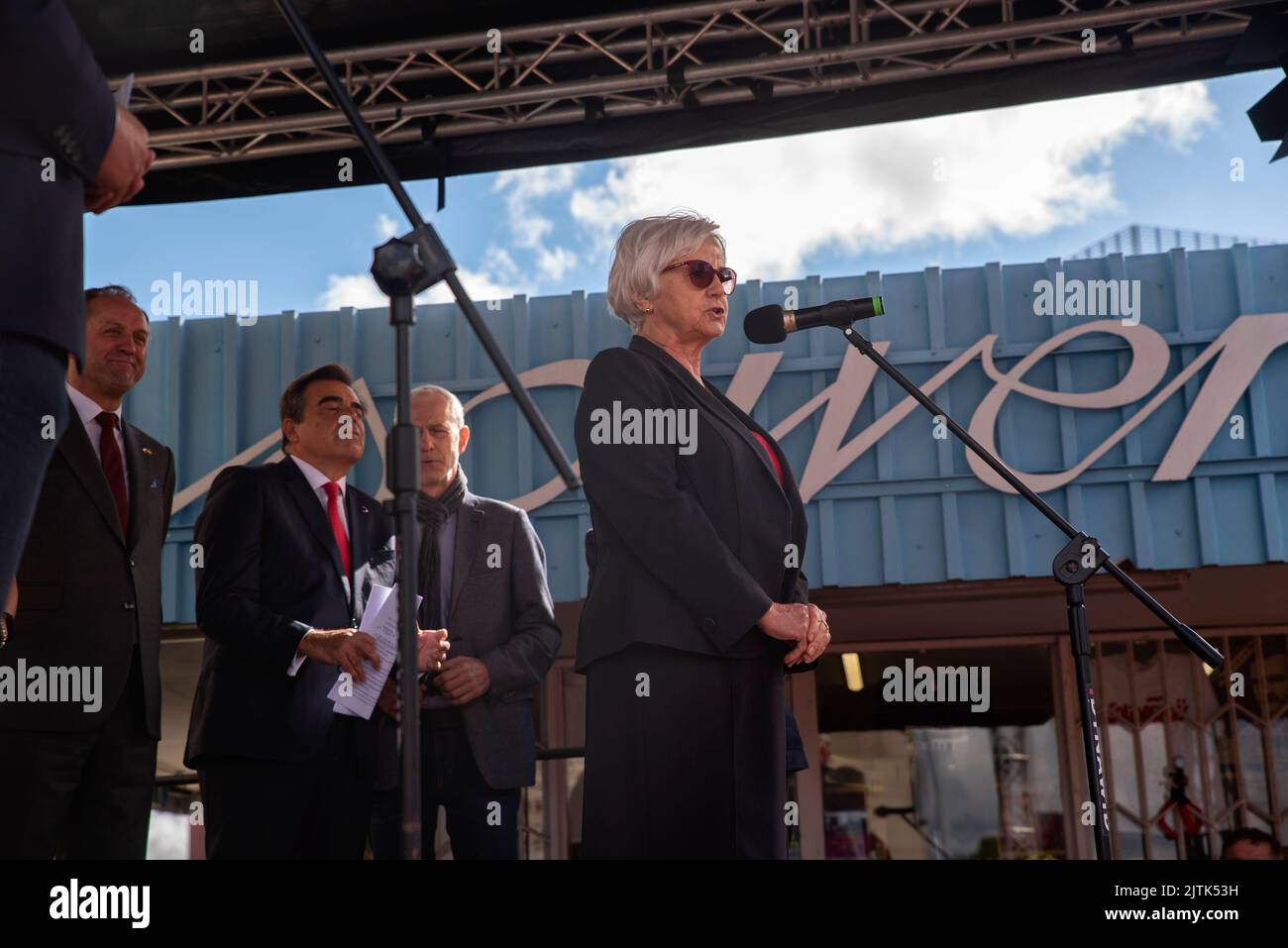 Danuta Wa??sa speaks on behalf of herself and the absent Lech Wa??sa at ...