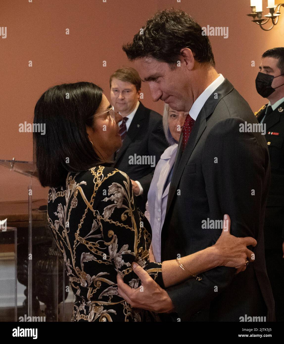 Ottawa. Canada, 31/08/2022, Canadian Prime Minister Justin Trudeau and ...