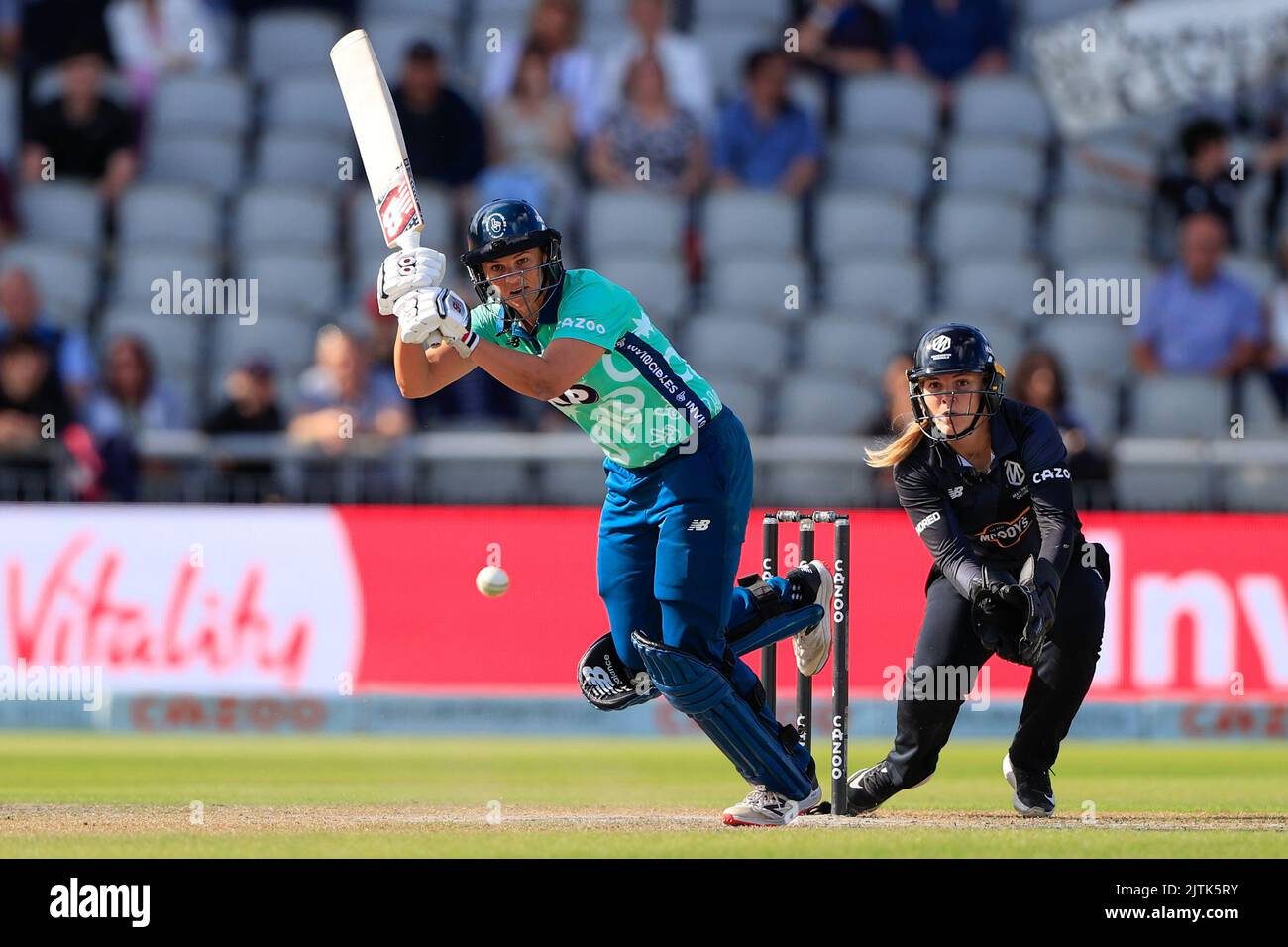 Suzie Bates of Oval Invincibles on her way to 79 not out and ...