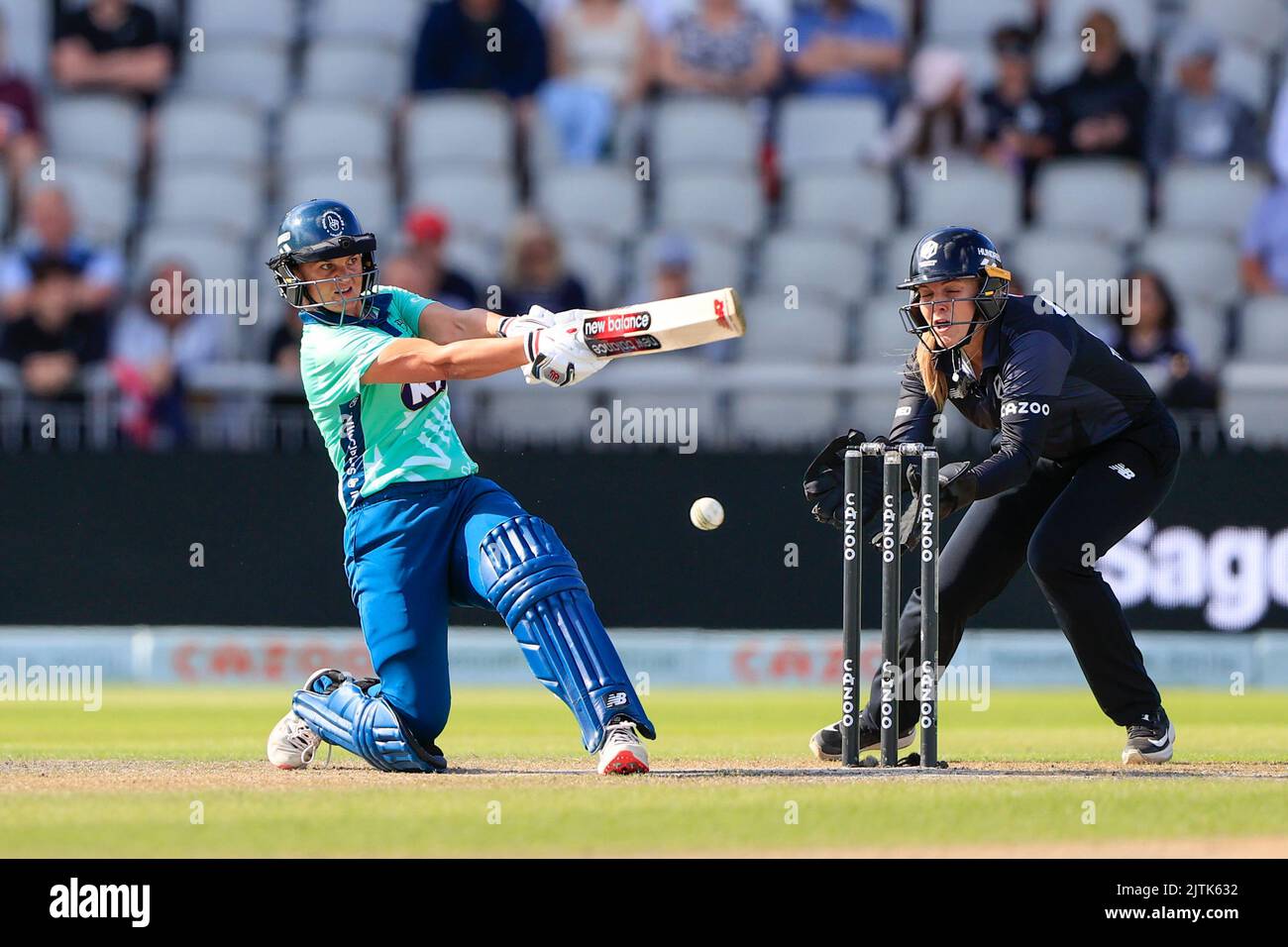 Suzie Bates of Oval Invincibles on her way to 79 not out Stock Photo ...