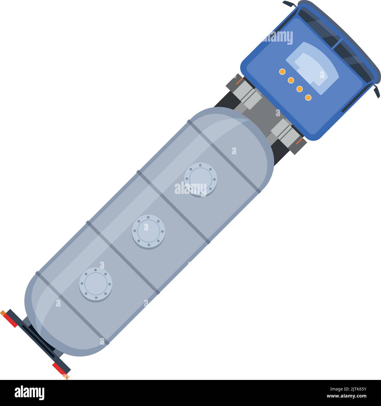 Top view tractor trailer illustration hi-res stock photography and ...