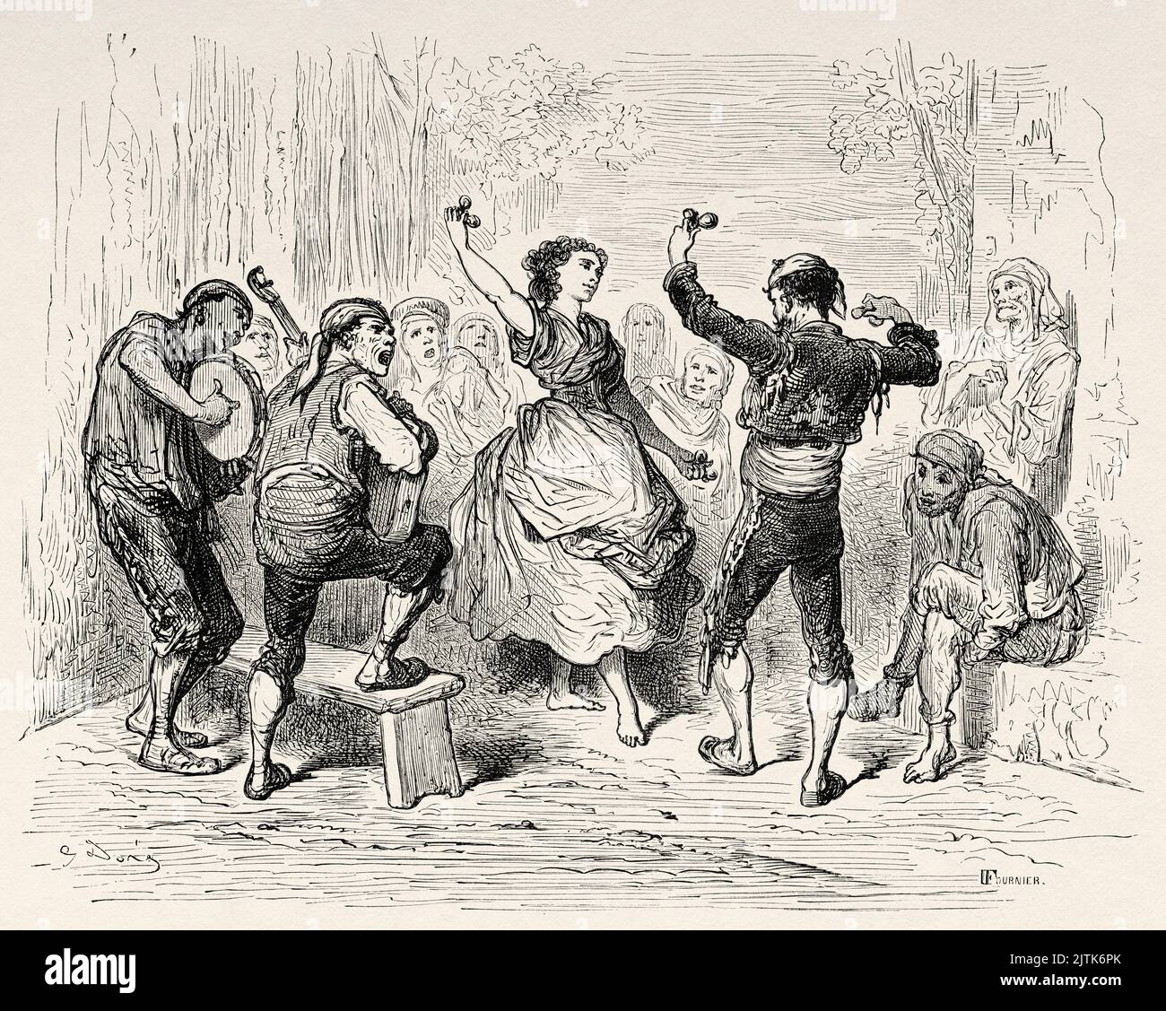 The Jota Aragonese dance, Aragon, Spain. Europe. Travels in Spain by ...