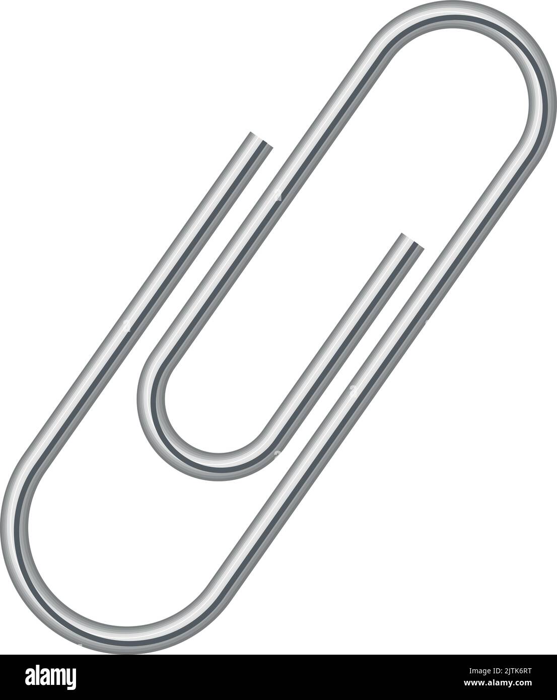 Paper clip mockup. Realistic metal document attach Stock Vector Image ...