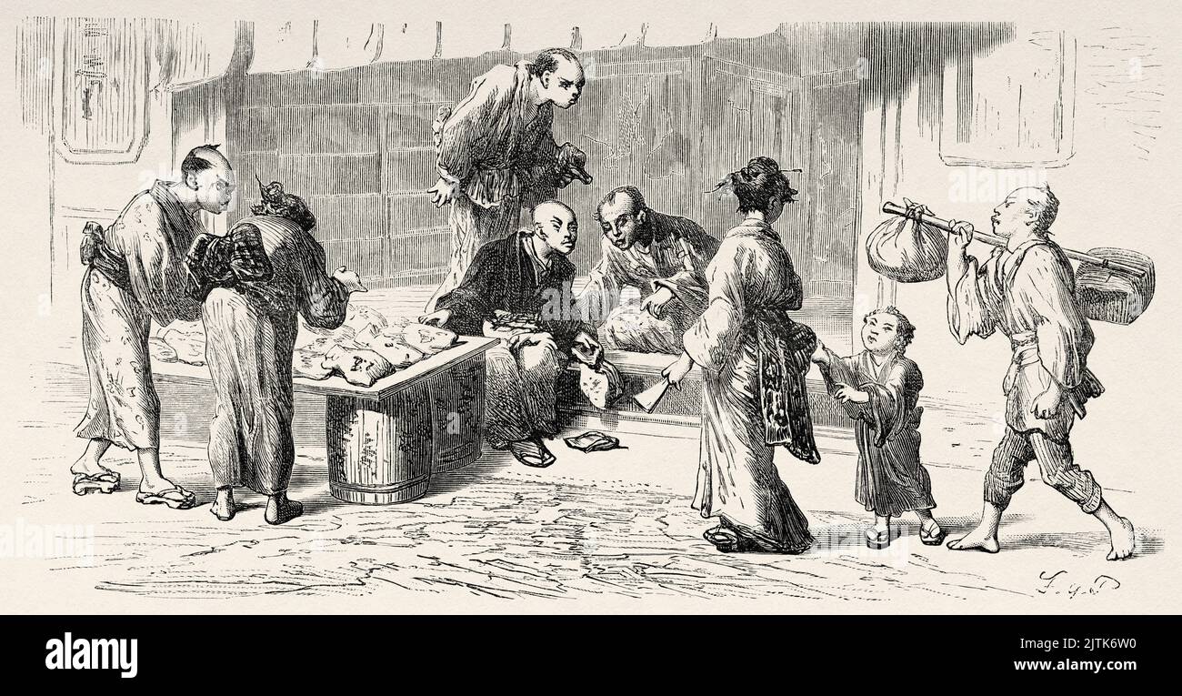 Seed merchant, Tokyo. Japan, Asia. Journey to Japan by Aime Humbert ...