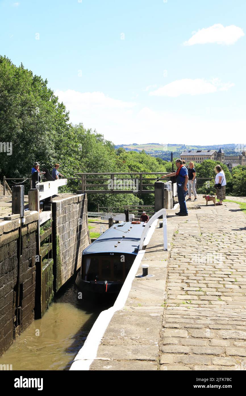 Bingley 5 rise Staircase Locks, one of the Seven Wonders of the ...