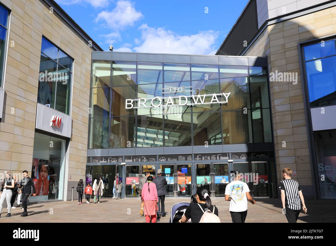 Broadway shopping centre, in the City of Bradford, West Yorkshire Stock ...