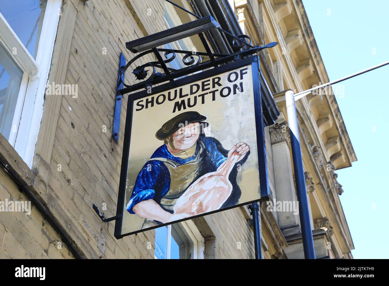 The traditional Shoulder of Mutton pub on Kirkgate in Bradford, a ...