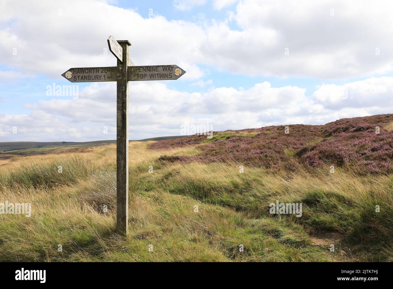 Walk from Stanbury on the Yorkshire Dales, via the Bronte Way to Top ...