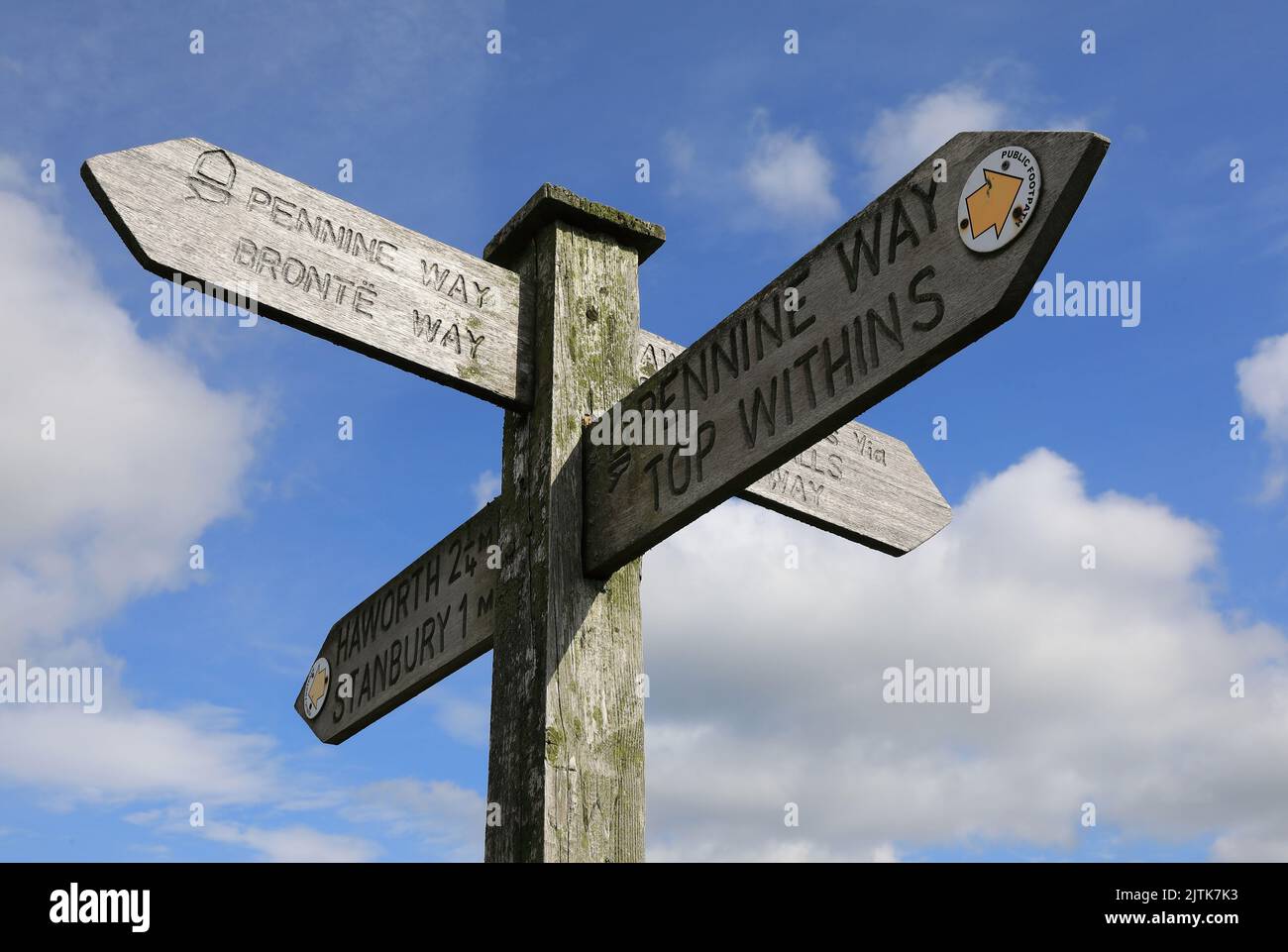 Walk from Stanbury on the Yorkshire Dales, via the Bronte Way to Top ...