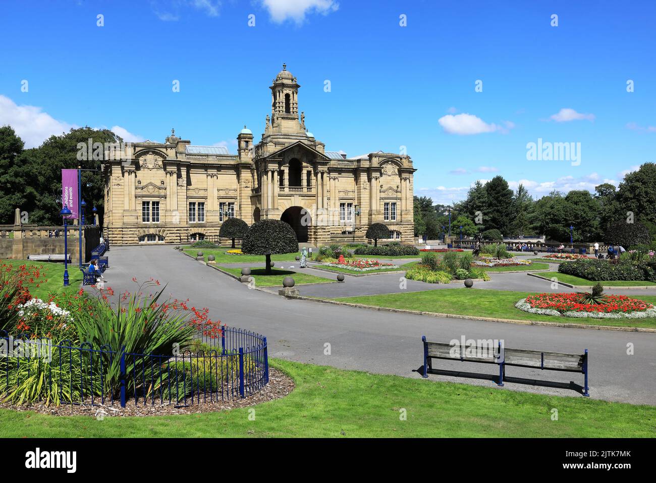 Cartwright Hall, in Lister Park, Bradford, where David Hockney's work ...
