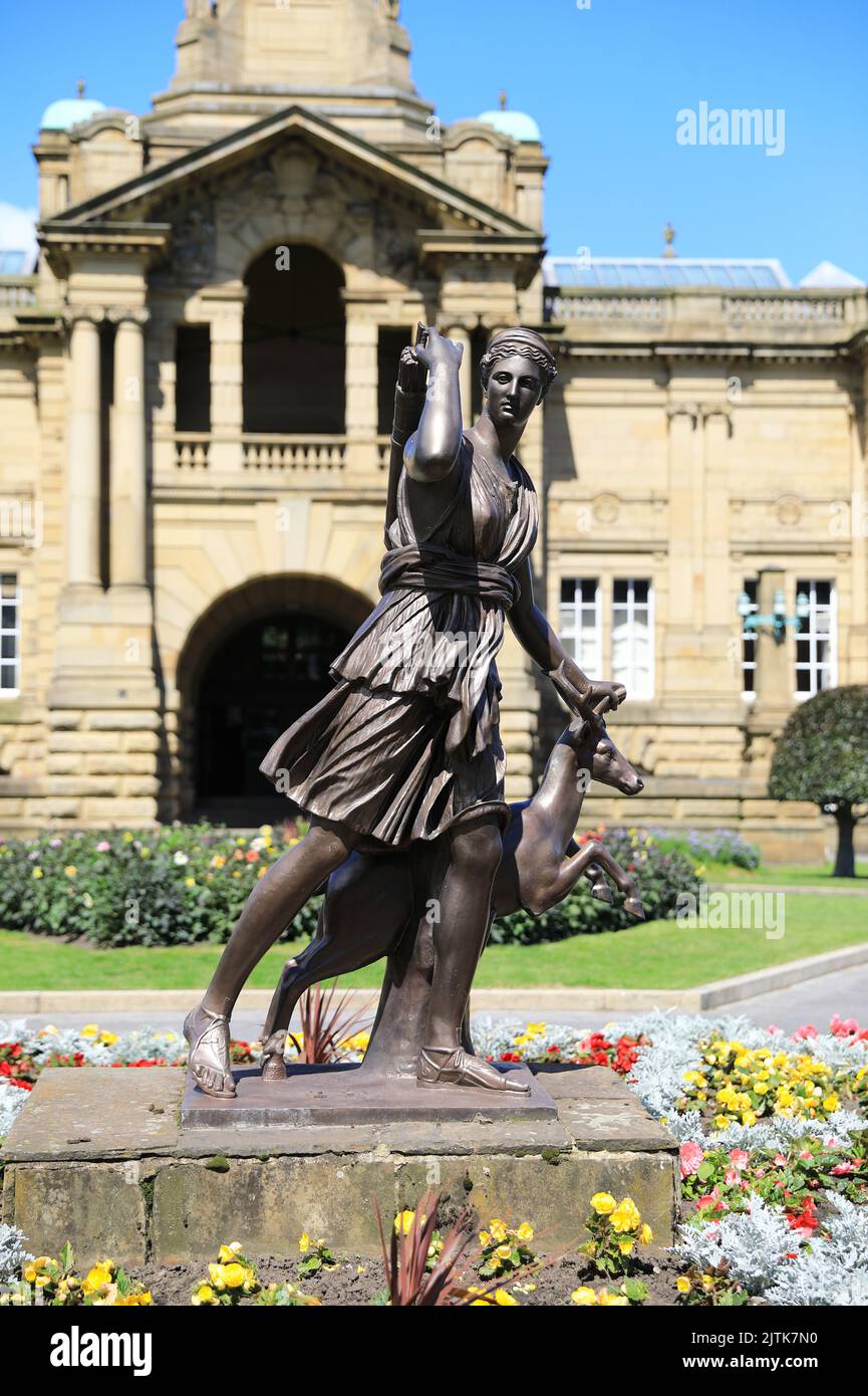 Cartwright Hall, in Lister Park, Bradford, where David Hockney's work ...