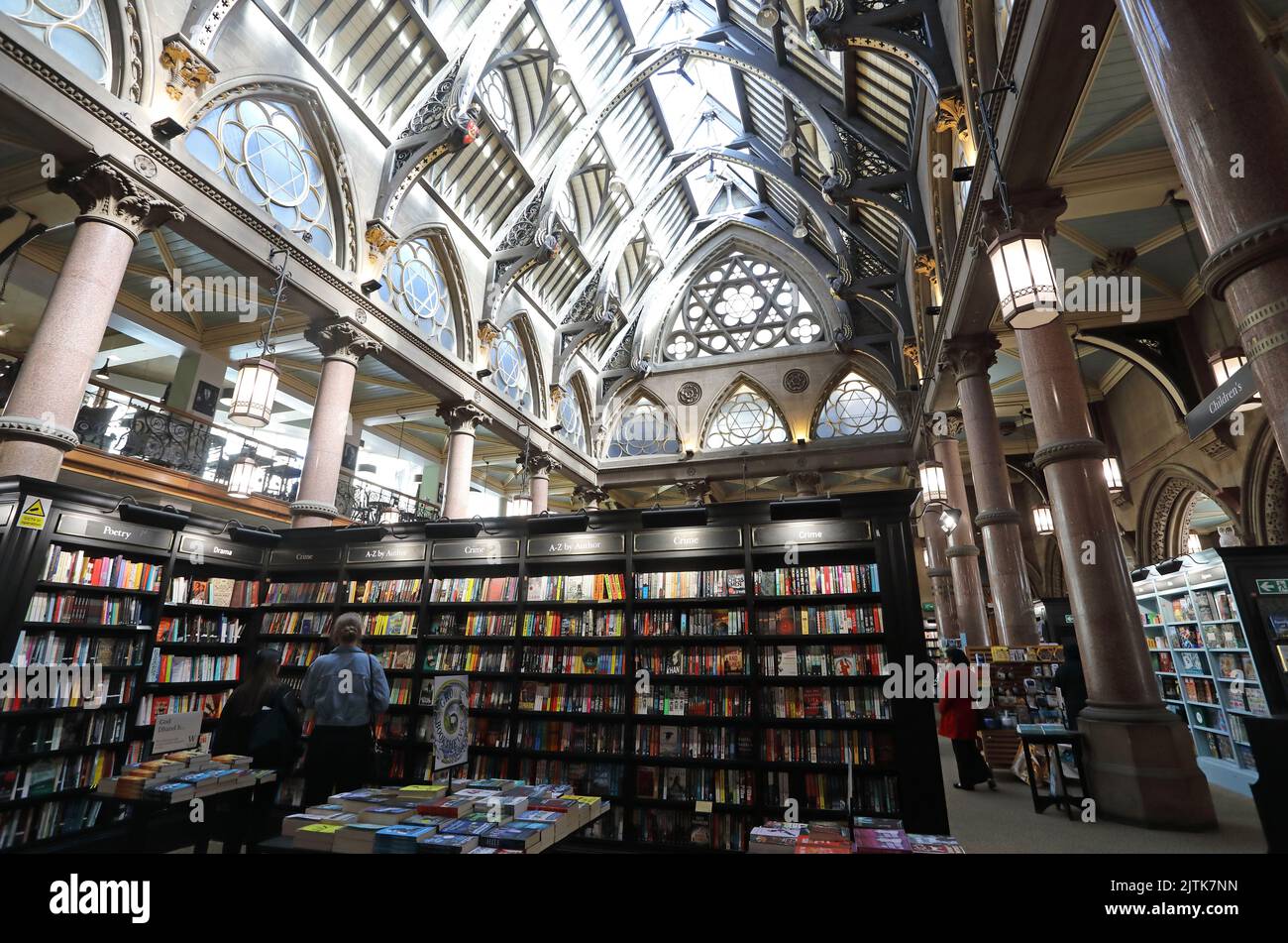 Waterstones bookshop, housed in the magnificent Wool Exchange building ...