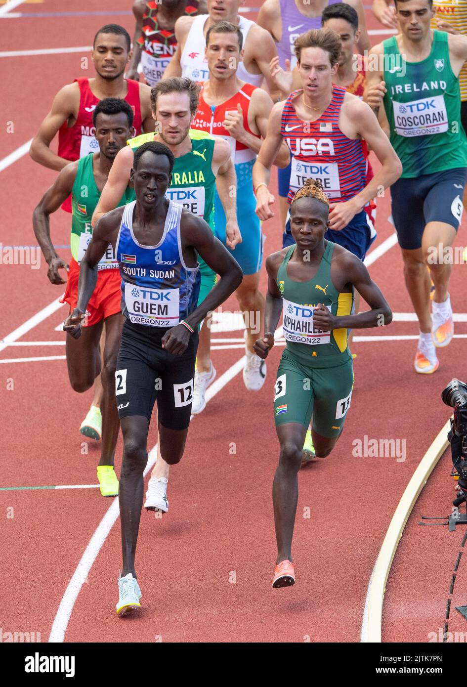 Abraham Guem of South Sudan competing in the men’s1500m heats at the ...