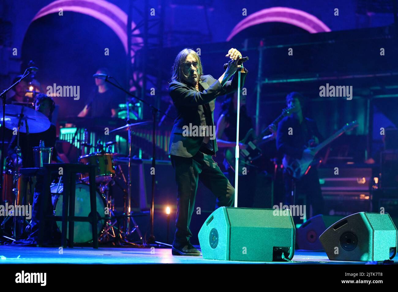 Palazzo Te, Mantova, Italy, August 30, 2022, Iggy Pop performing at ...