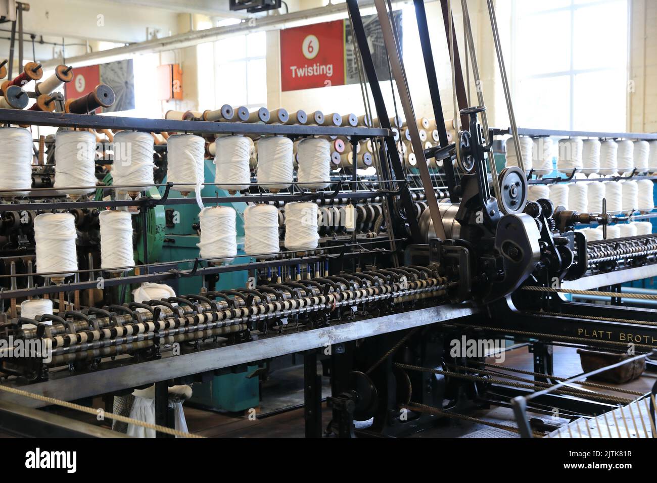 Historical textiles and machinery at Bradford Industrial Museum, at ...