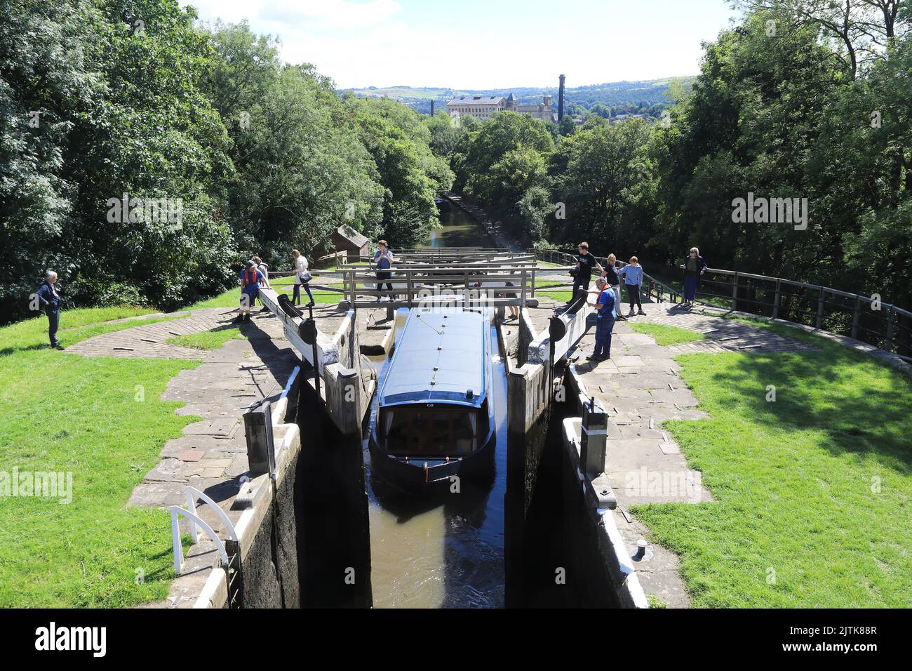 Bingley Five Rise Staircase Locks, one of the Seven Wonders of the ...