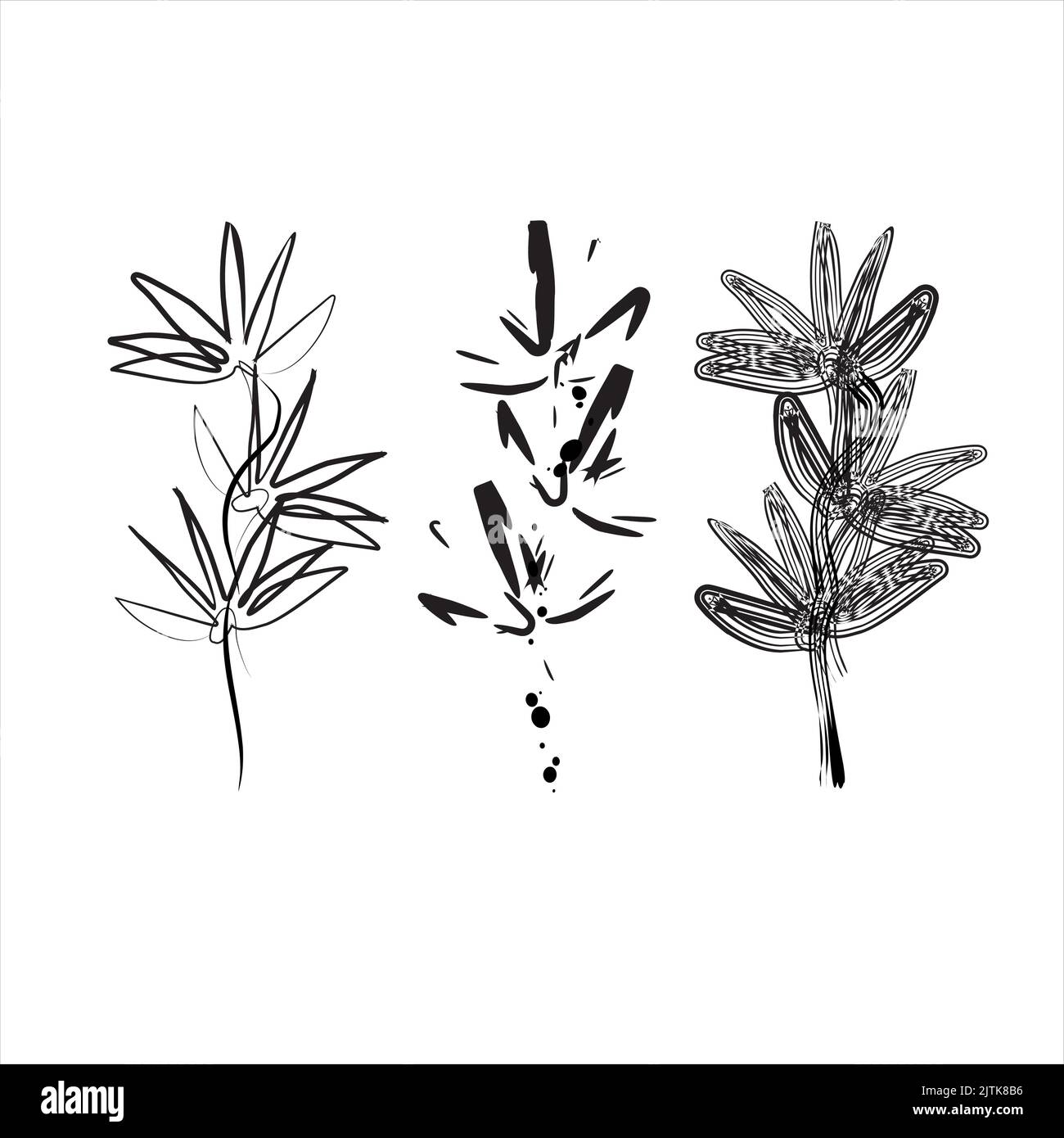 Free Hand Illustration Of Grass Drawing As A Design Element Stock Vector Image And Art Alamy