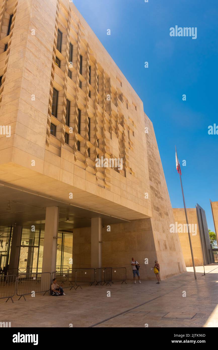Valletta, Malta, 22 May 2022: The Parliament of Malta Stock Photo - Alamy