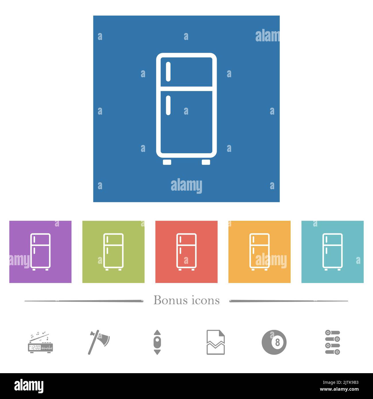 Refrigerator outline flat white icons in square backgrounds. 6 bonus ... Refrigerator outline flat white icons in square backgrounds. 6 bonus ...