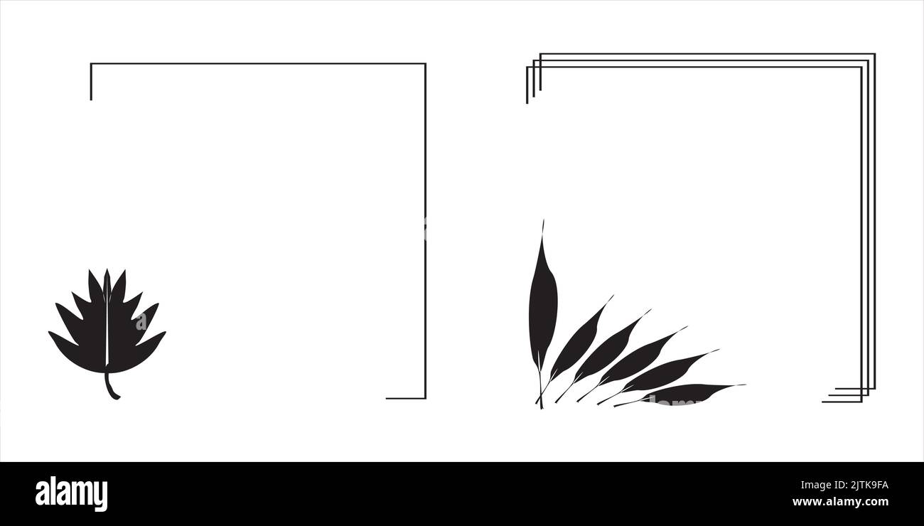 Design frame with freehand grass drawing elements Stock Vector Image ...