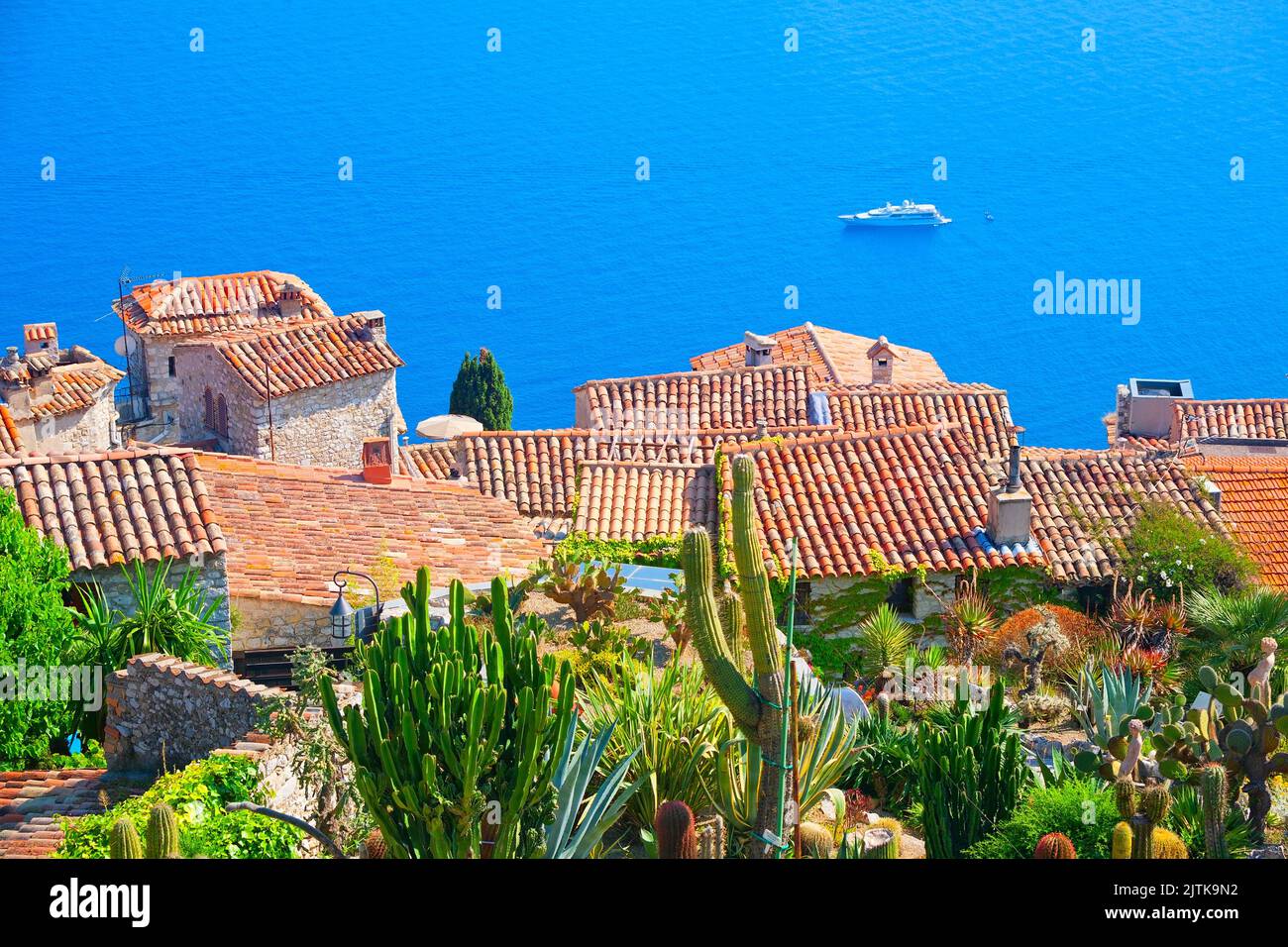 Famous Village Eze in french riviera, France Stock Photo - Alamy