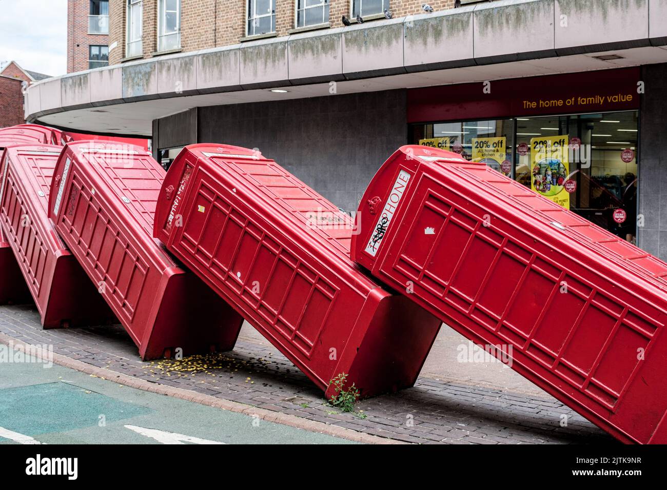 Kingston-Upon-Thames, London, UK, August 29 2022, A Line Of Traditional ...