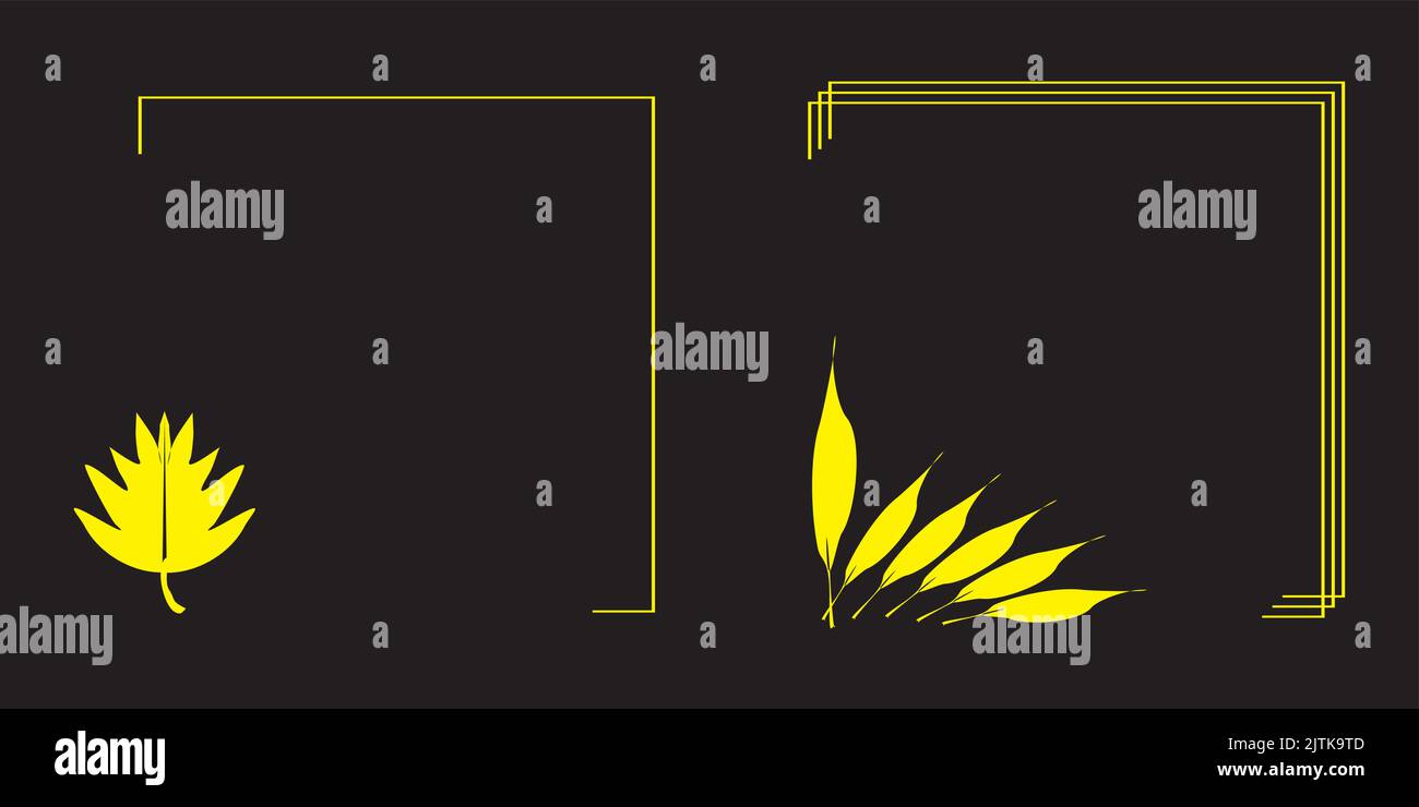 Design frame with freehand grass drawing elements Stock Vector Image ...