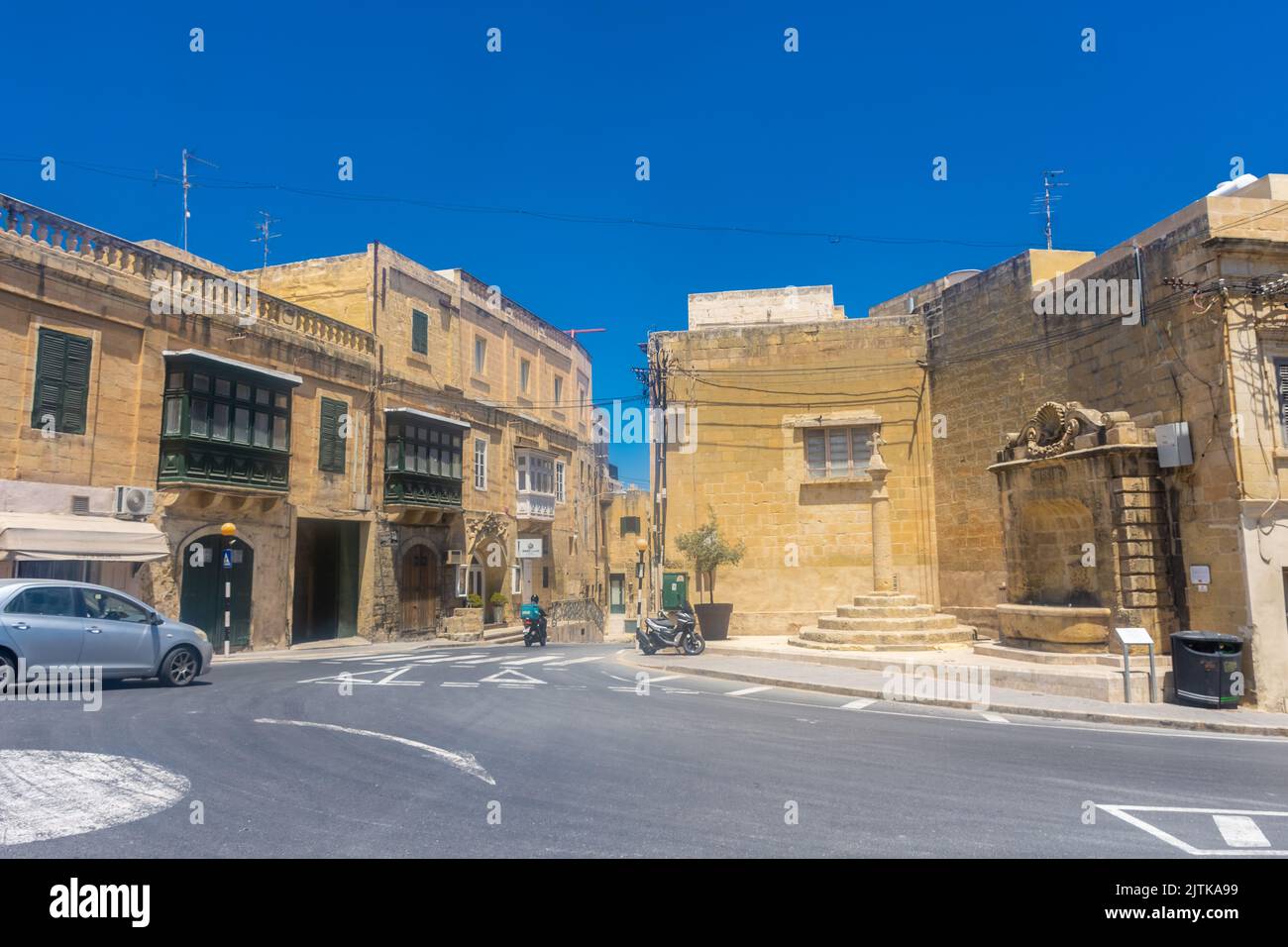 Gozo, Malta, 22 May 2022: Street view of Victoria town center Stock ...